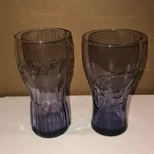 Coca Cola | Dining | Cocacola Purple Glasses | Poshmark